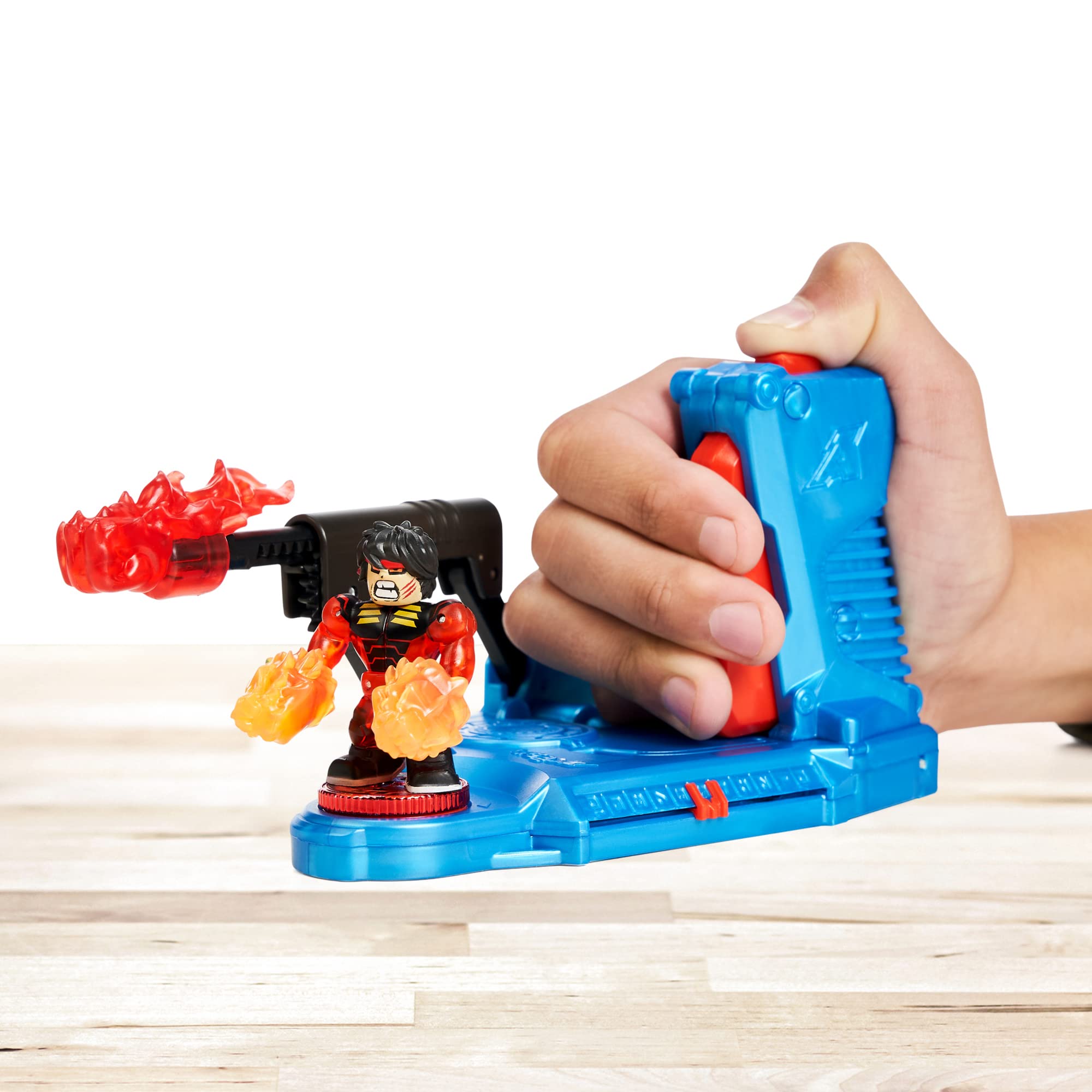 Legends of Akedo Powerstorm Mega Strike Controller with Elemental Punch Action |Turbo Chux Action Figure | Amazon Exclusive