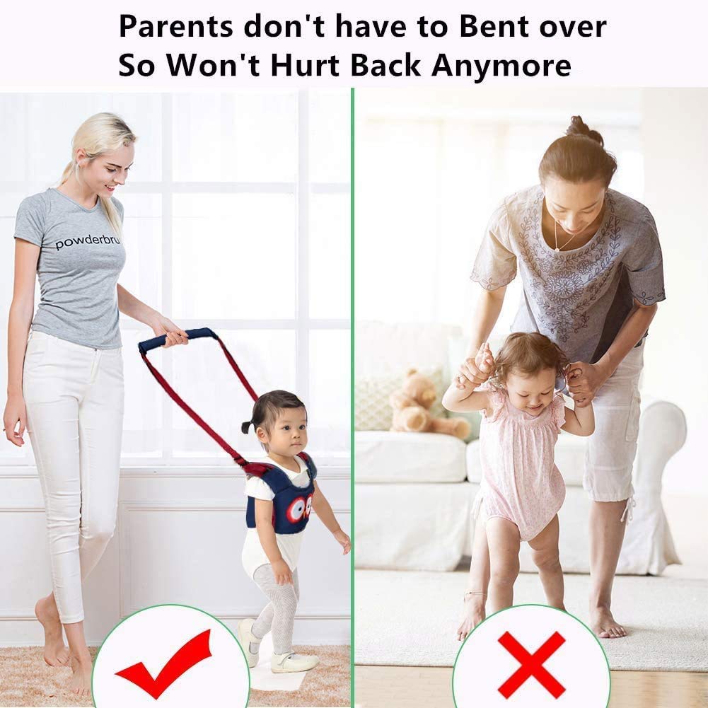 Baby Walking Harness,Handheld Kids Walker Helper,Baby Walker,Adjustable Baby Walker Assistant Protective Belt for Kids Infant Toddlers Standing Up and Walking Learning Helper for Toddler
