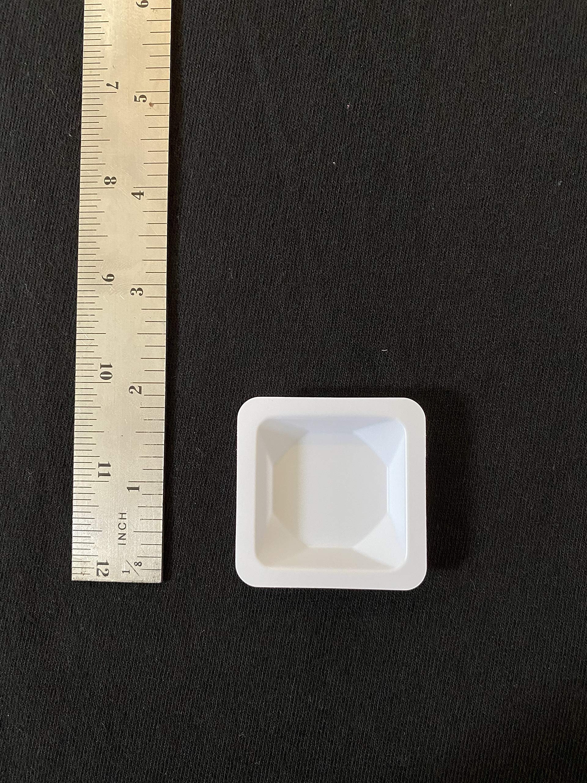 Standard Weighing Boats, W-S46-WH-50, 46mm, Small, White, Pack of 50