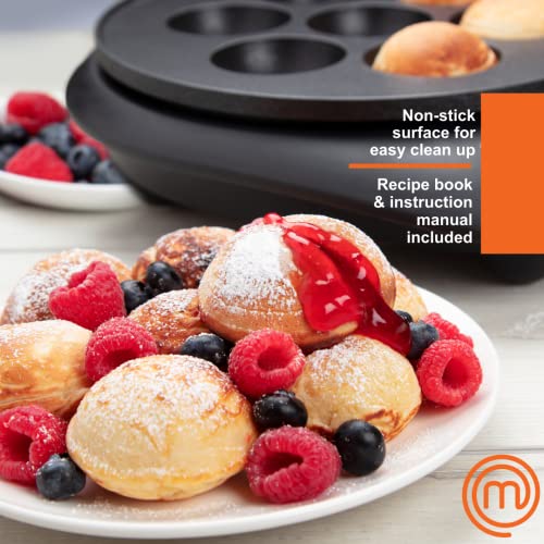 MasterChef Electric Ebelskiver Maker Delicious Homemade Japanese Takoyaki, Donut Holes, Cake Pops, Octopus Balls, Aebleskivers, Danish- Nonstick Easy Clean Appliance, Fun Summer Baking Gift