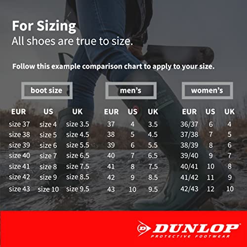 Dunlop Protective Footwear,Chesapeake steel toe Black Amazon, 100% Waterproof PVC, Lightweight and Durable8677677.14, Size 14 US