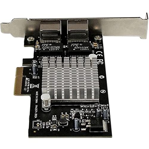 StarTech.com 2 Port PCIe Network Card - RJ45 Port - Intel i350 Chipset - Ethernet Server/Desktop Network Card - Dual Gigabit NIC Card (ST2000SPEXI)