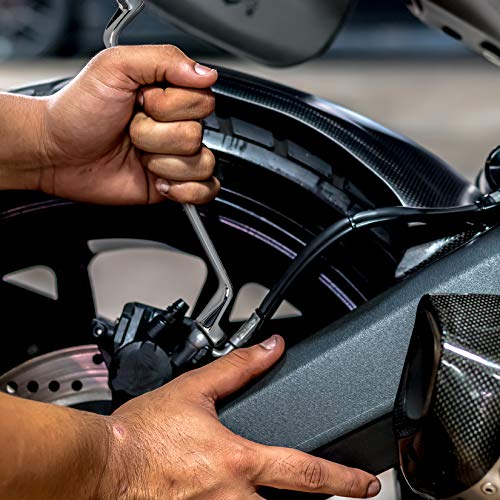 DURATECH Offset Box Wrench Set, Metric, 9-Piece, 6-23mm, 75-Degree, CR-V Steel, Organized in Rolling Pouch