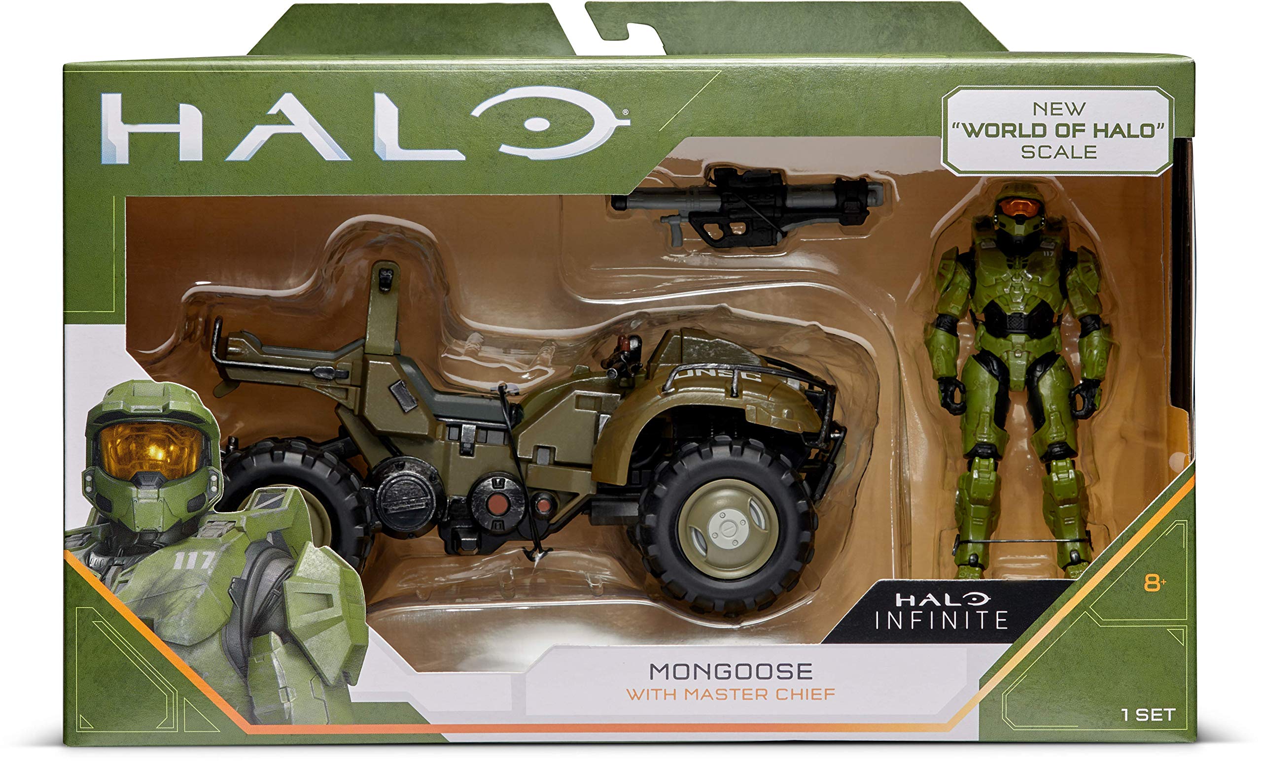 HALO 4" “World of HALO” Figure & Vehicle – Mongoose with Master Chief