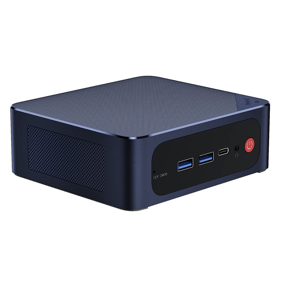 Beelink SEi12 Mini PC, Intel 12th Gen i5-1235U (up to 4.4GHz) 10C/12T, 32G DDR4 RAM 500GB PCle 4.0 M.2 SSD, Mini Desktop Computer Support Dual HDMI+Type-C 4K@60Hz Triple Display/WiFi6/BT5.2/Dual FA