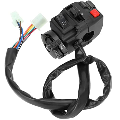 FVRITO 5 Function 9 Wire Left Starter Kill Light Choke Switch Assembly for 150cc 200cc 250cc 300cc TaoTao RoKeta Coolster ICEbear Yamoto Jetmoto Kazuma Vitacci Peace Baja Chinese ATV Quad 4 Wheeler