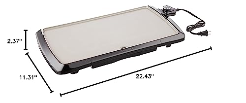 Presto 07055 Cool-Touch Electric Ceramic Griddle, 20", Black