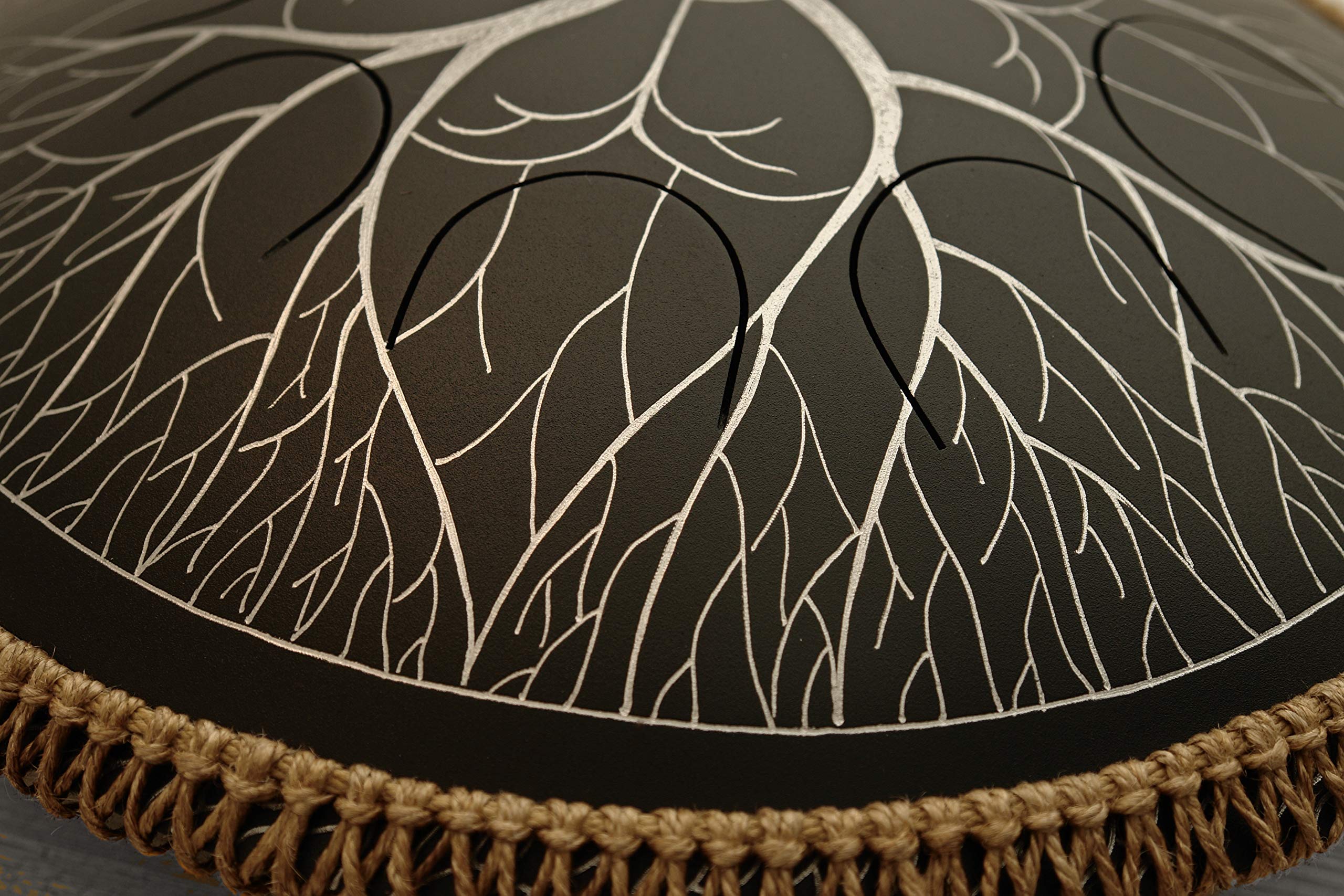 GUDA DRUM Freezbee Tree with Rope Decoration FREE Mallets and Quality Travel Bag. Best Pandrum, Tongue Drum