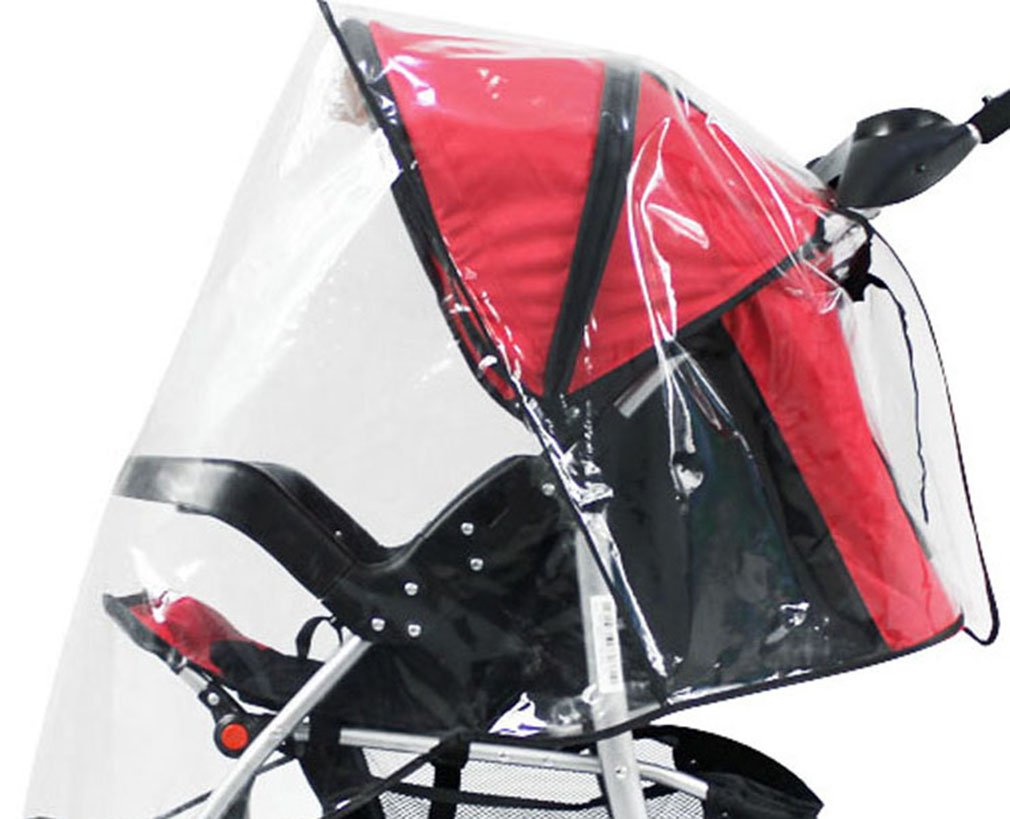 Multifunctional Universal Baby Stroller Rain Cover Wind Shield Waterproof White
