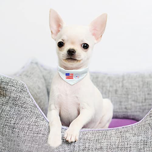 HACRAHO Dog Bandana with Adjustable Buckle, 2 PCS Pet Dog Sublimation Double-Sided Blank Dog Bandanas with D-Ring Adjustable Quick Release Buckle Dog Bandana for Small Dogs Cats, S