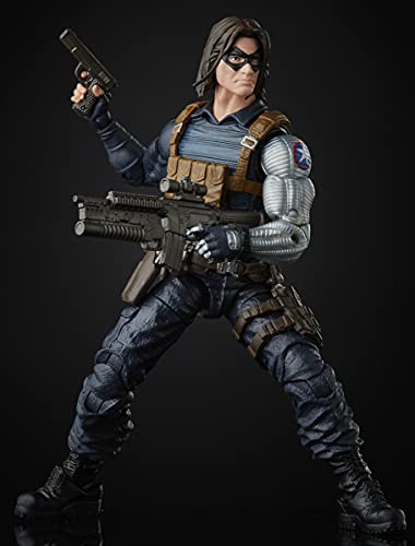 Marvel Hasbro Black Widow Legends Series 6-inch Collectible Winter Soldier Action Figure Toy, Premium Design, 2 Accessories, Ages 4 and Up