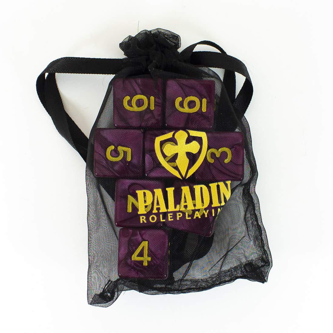Paladin Roleplaying Maroon Pearl Dice - 8D6 Set - 'Plum'