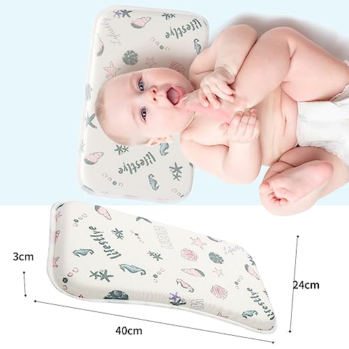 HEGABABY Baby Pillows for Sleeping,Baby Pillow Breathable Set for Infants & Toddlers 16X10IN