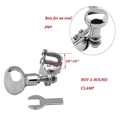 FUTURUP AISI 316 Stainless Steel Boat Steering Wheel Knob, Steering Wheel Maneuvering Knob