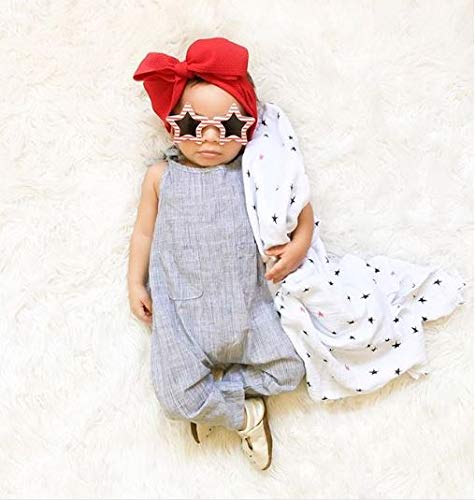 Muslin Swaddle Blanket 100% Soft Muslin Cotton 3 Pack 47"x 47" (Hot Pink)