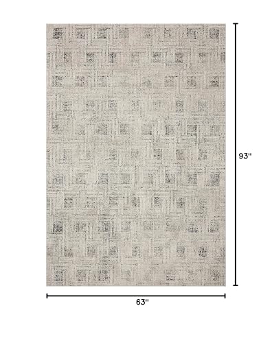 Loloi II Kamala Collection KAM-01 Grey/Graphite 5'-3" x 7'-9" Area Rug