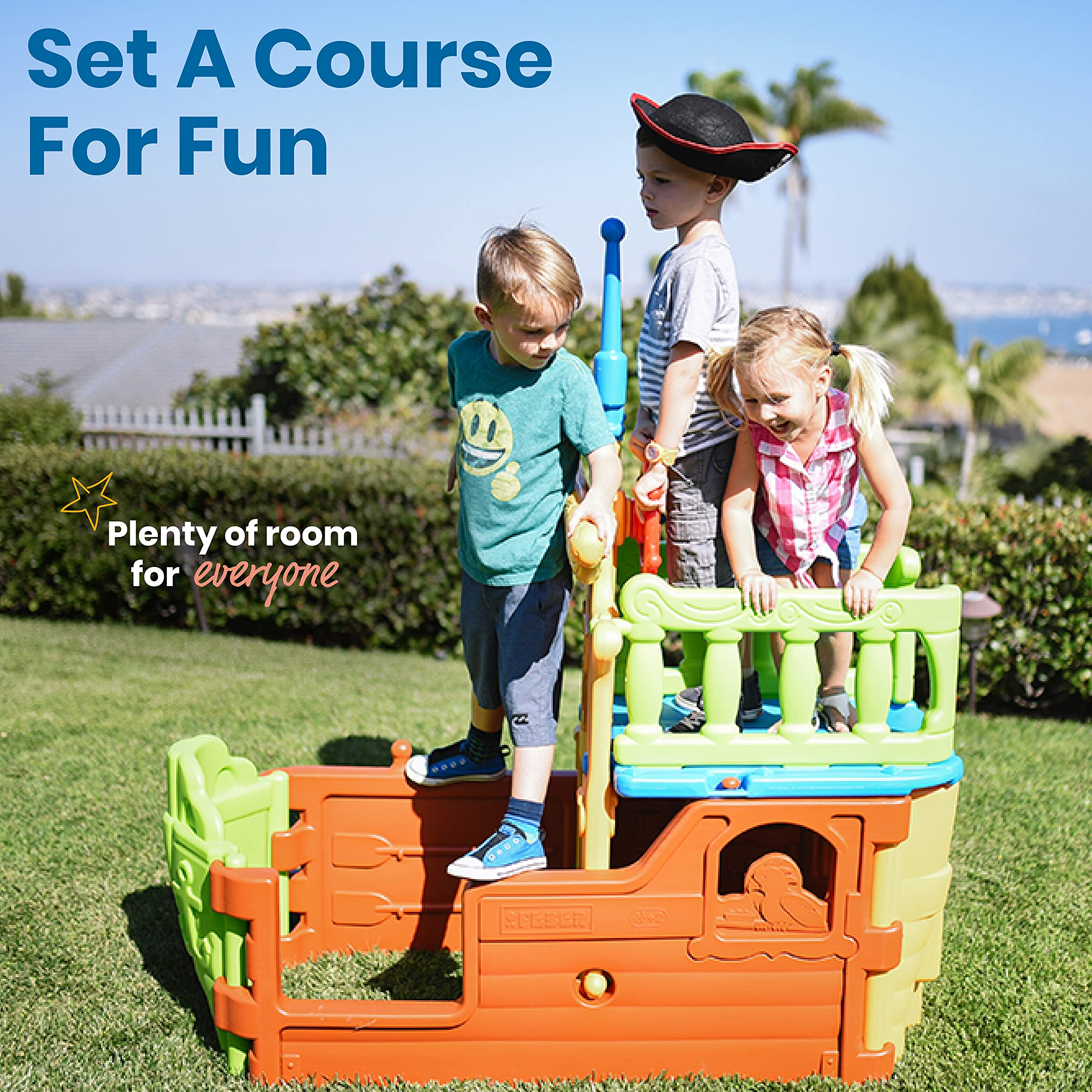ECR4Kids Buccaneer Boat, Play Structure, Assorted
