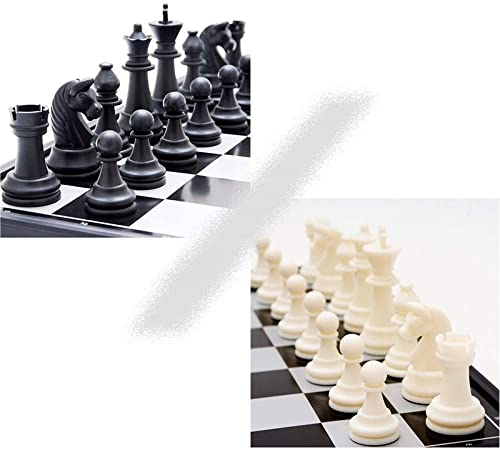 Multipurpose Go Magnetic Travel Chess Set with Folding Chess Board Educational Toys for Kids and Adults (12.6")