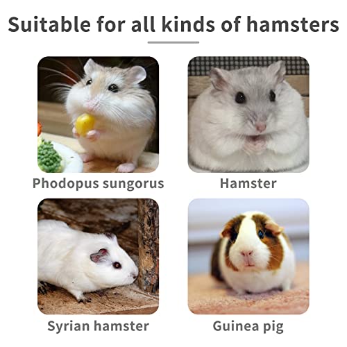 Hamiledyi Hamster House Ceramic with Bowl Small Pet Hideout Nest-Hamster Sand Bath-Dwarf Hamster Dust Bath Nesting Habitat for Syrian Hamsters Lemmings or Other Small-Sized Animals Hided (Yellow)