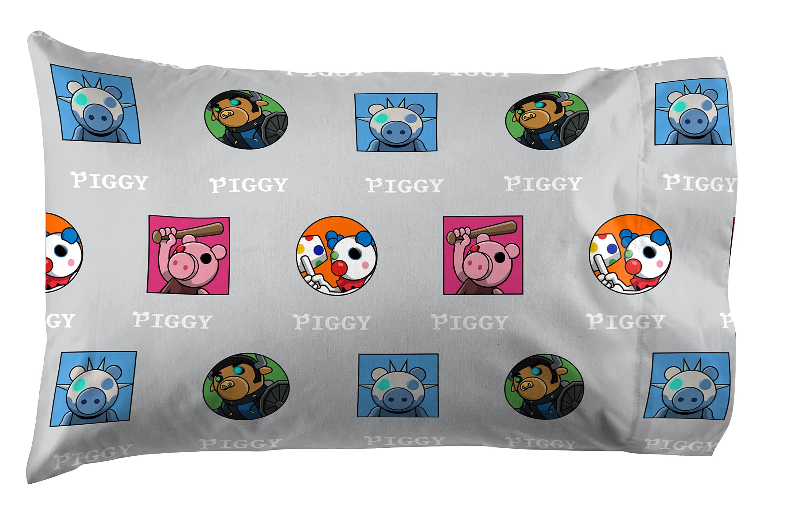 Jay Franco Piggy Join Us Twin Size Sheet Set - 3 Piece Set Super Soft and Cozy Kid’s Bedding - Fade Resistant Microfiber Sheets (Official Piggy Product)