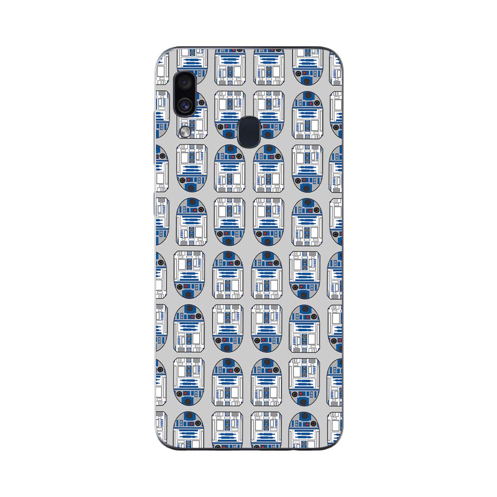 MightySkins Skin for Samsung Galaxy A20 / A30 - Galaxy Bots | Protective, Durable, and Unique Vinyl Decal wrap Cover | Easy to Apply, Remove, and Change Styles | Made in The USA (SAGA20-Galaxy Bots)