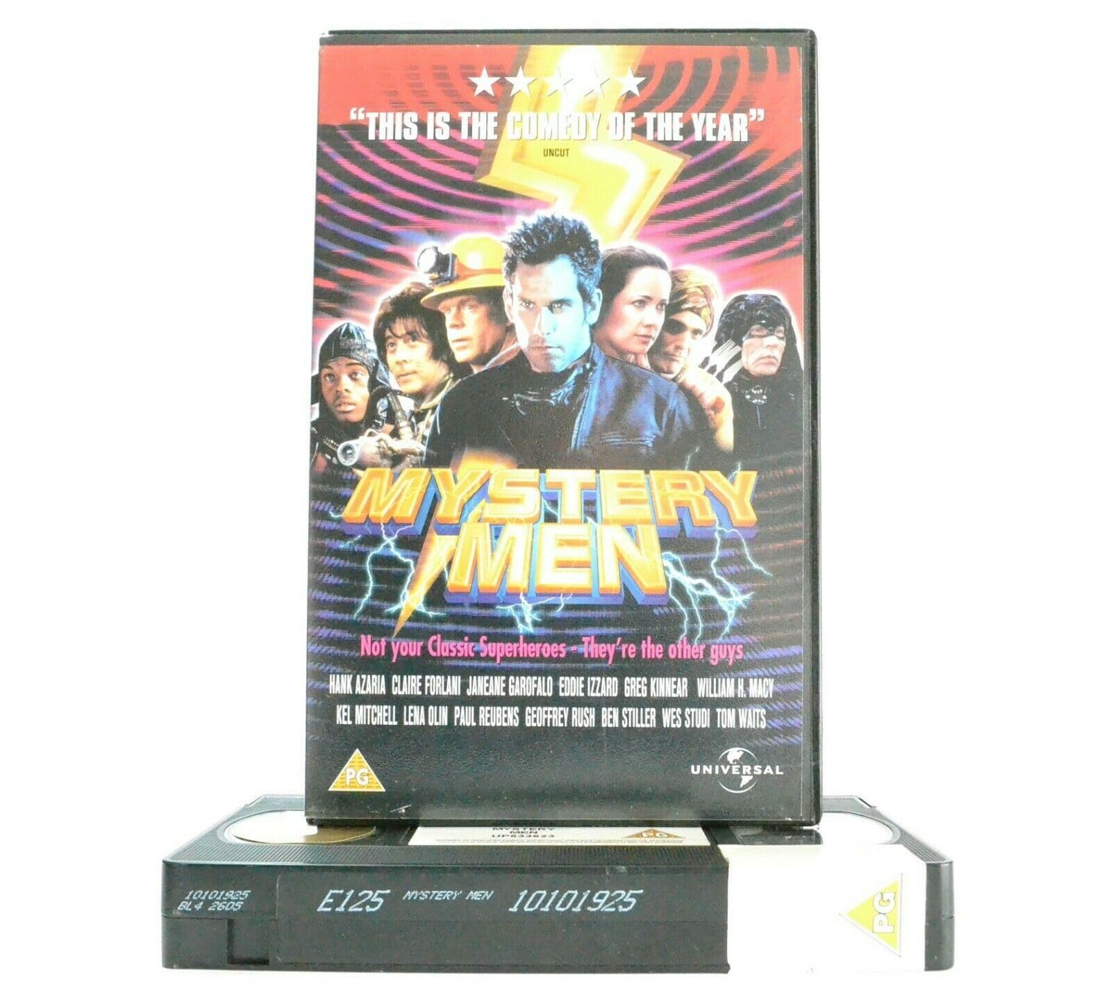 Mystery Men: Superhero Comedy Film - Large Box - Hank Azaria/Ben Stiller - VHS