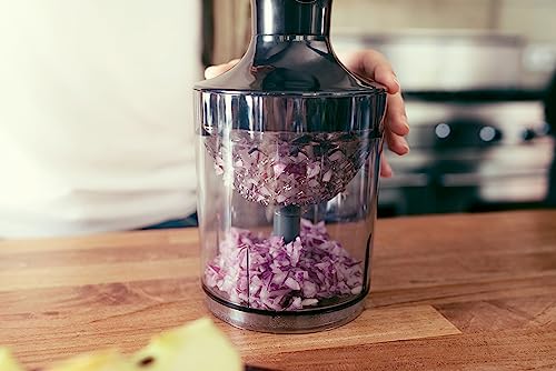 Philips ProMix Viva Collection Handblender, 300W Blending Power, SpeedTouch, On-the-Go Tumbler, Black & Stainless Steel, (HR2629/91)