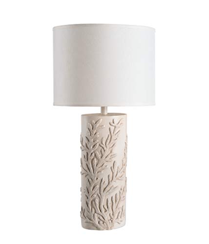 Kenroy Home 32267AWH Reef Table Lamps, Medium, Antique White