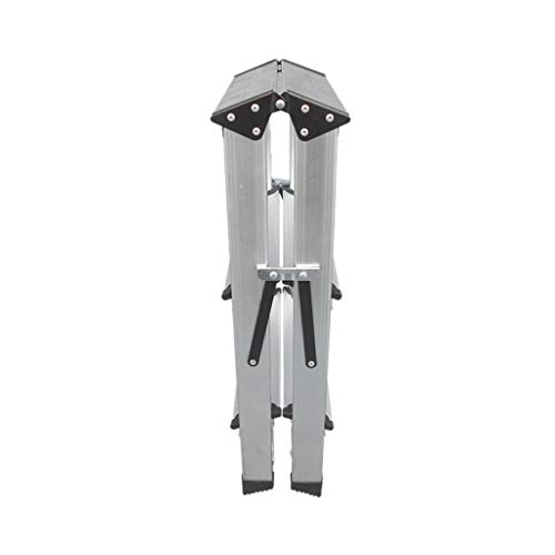 PENGJIE Folding Ladder Step Stool Ladder Stool 3 Step Folding Aluminum Heavy Duty Steel Portable Anti Slip Mat Tread Compact 150 Kg Capacity for Home Office