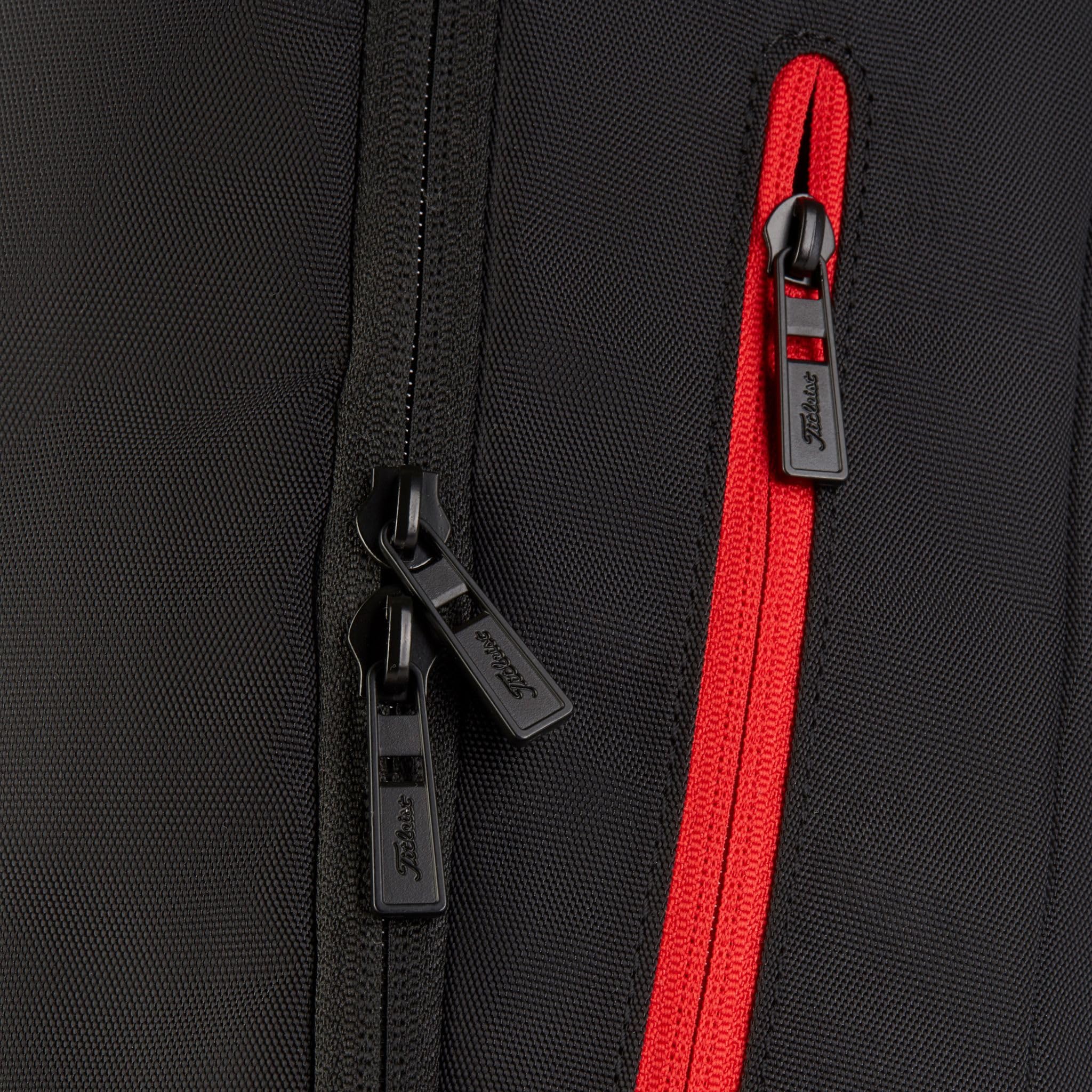 Titleist Travel Gear Players Sack Pack Black/Red, 18" X 15" X 1"