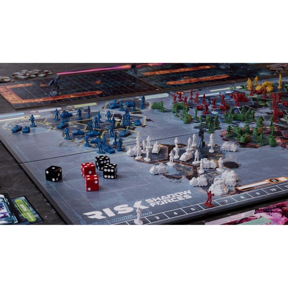 Hasbro Gaming Avalon Hill Risk Shadow Forces Strategy Board Game, War Games for Adults and Family, Ages 13 and Up, for 3-5 Players