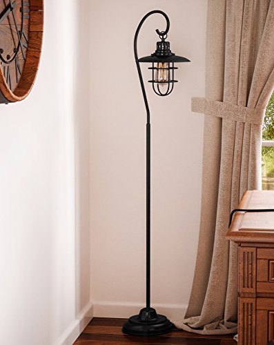 Lite Source Floor Lamps Ls-81456D/Brz Lanterna Ii Floor Lamp, Dark Bronze 58.5" x 9" x 13"