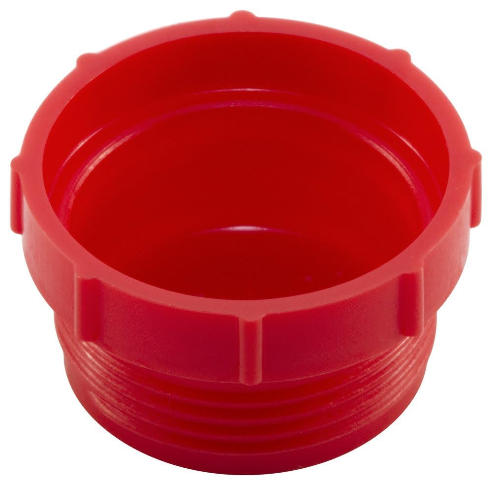 Caplugs PDI-31 PDI Series â Plastic Threaded Plug for Inverted Flared Fittings, 1000 Pack, Red LD-PE, Thread Size 3/8"-24 Hole Protection, Dust and Dirt Seals, Leak Prevention, Masking (99191173)