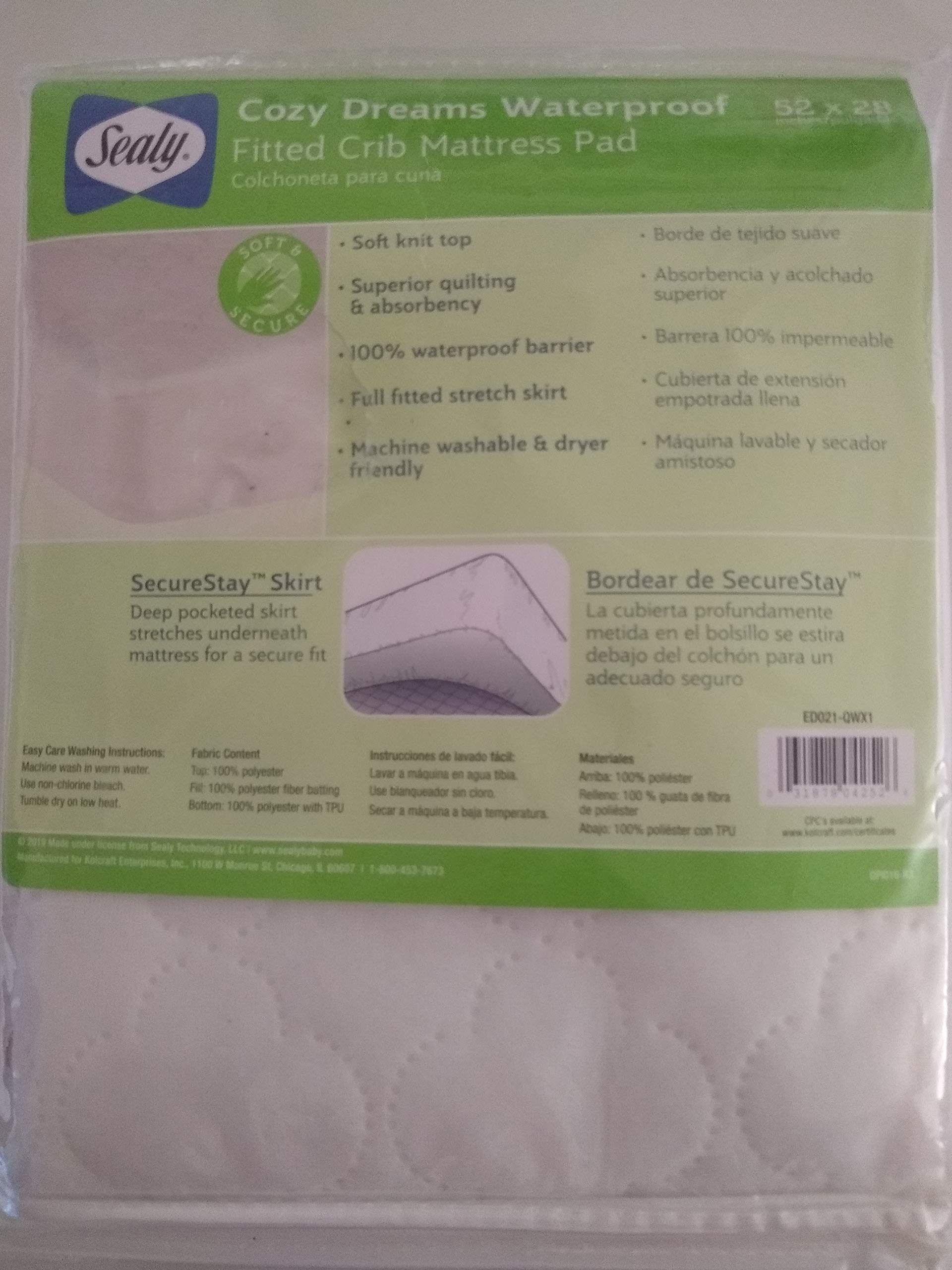 Sealy SecureStay Crib Mattress Pad