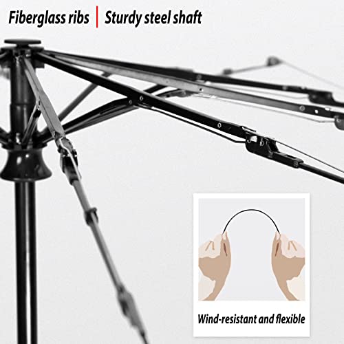 Folding Umbrella Automatic Open and Close Umbrella Windproof Waterproof Umbrella for Rain Sun UV Compact Travel Umbrella Large Portable Car Umbrella Purse Tote Backpack Suitcase Umbrella for Men Women Black
