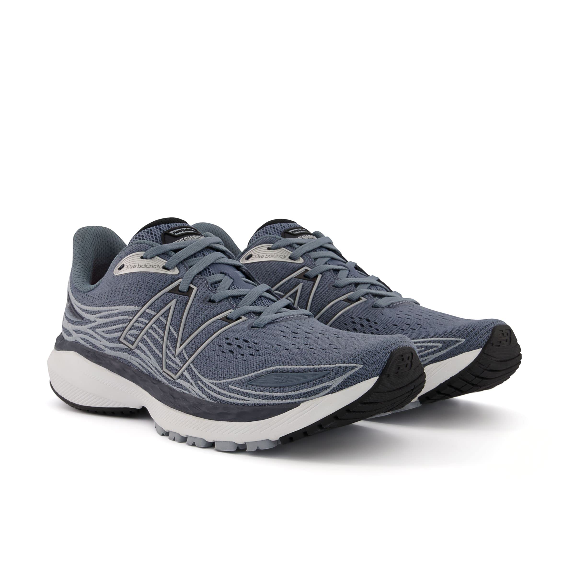 New Balance Men's Fresh Foam X 860 V12 Running Shoe, Ocean Grey/Light Slate/Black, 10.5