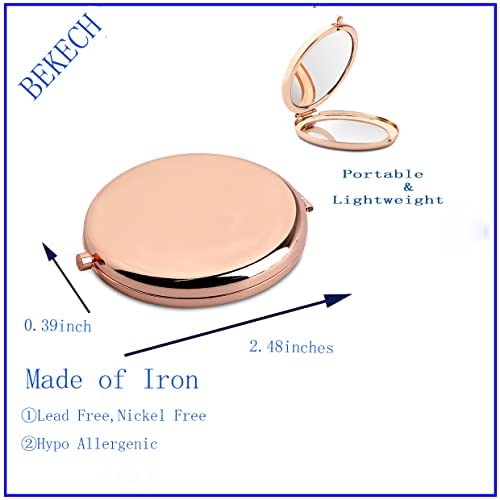 BEKECH Lion Movie Inspired Gift Inspirational Compact Mirror Run Learn from It or Learn from It Makeup Mirror for Women Girls (Lion Movie Mirror)