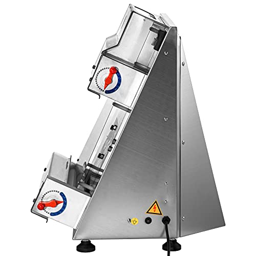 VEVOR Commercial Dough Roller Sheeter 15.7inch Electric Pizza Dough Roller Machine 390W Automatically Suitable for Noodle Pizza Bread and Pasta Maker Equipment