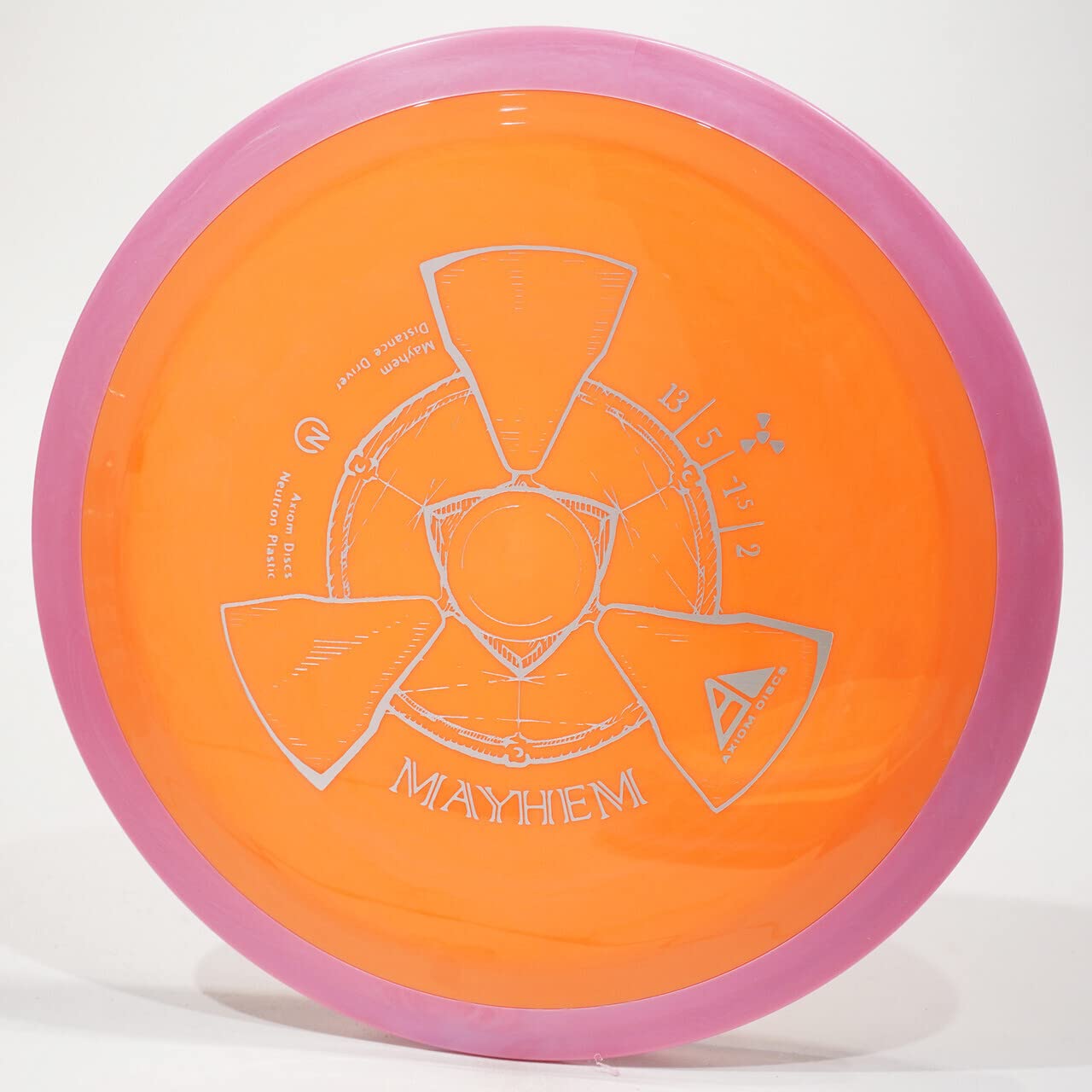 Axiom Mayhem (Neutron) Distance Driver Golf Disc, Pick Your Disc 169g Light Red w/Pink Rim