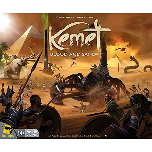 Matagot Kemet Blood and Sand Board Game (Revised Edition) | Strategy Board Game for Teens and Adults | Ages 14 and up | 2 to 5 Players | Average Playtime 90 Minutes | Made by Matagot