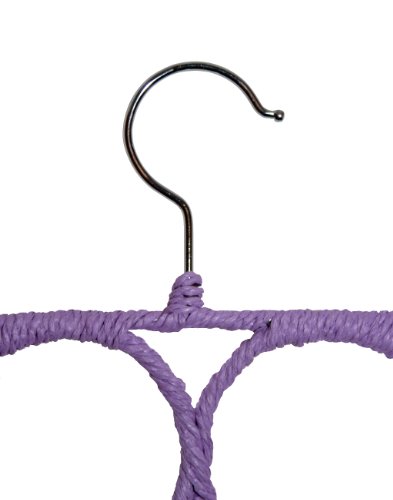 Marcus Mayfield Scarf Hanger & Closet Organizer, The No Snags Best Space Saving Scarf & Tie Hanger & Holder for Scarves, Pashminas & Infinity Scarves | Stores Over 2 Dozen Accessories (1-Purple)