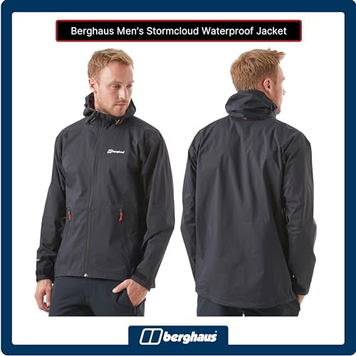 Berghaus Men's Stormcloud Shell Jacket, Large, Black