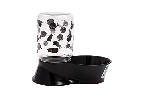 Lixit Reversable Water or Dry Food Feeders for Cats and Dogs (Small, Black)