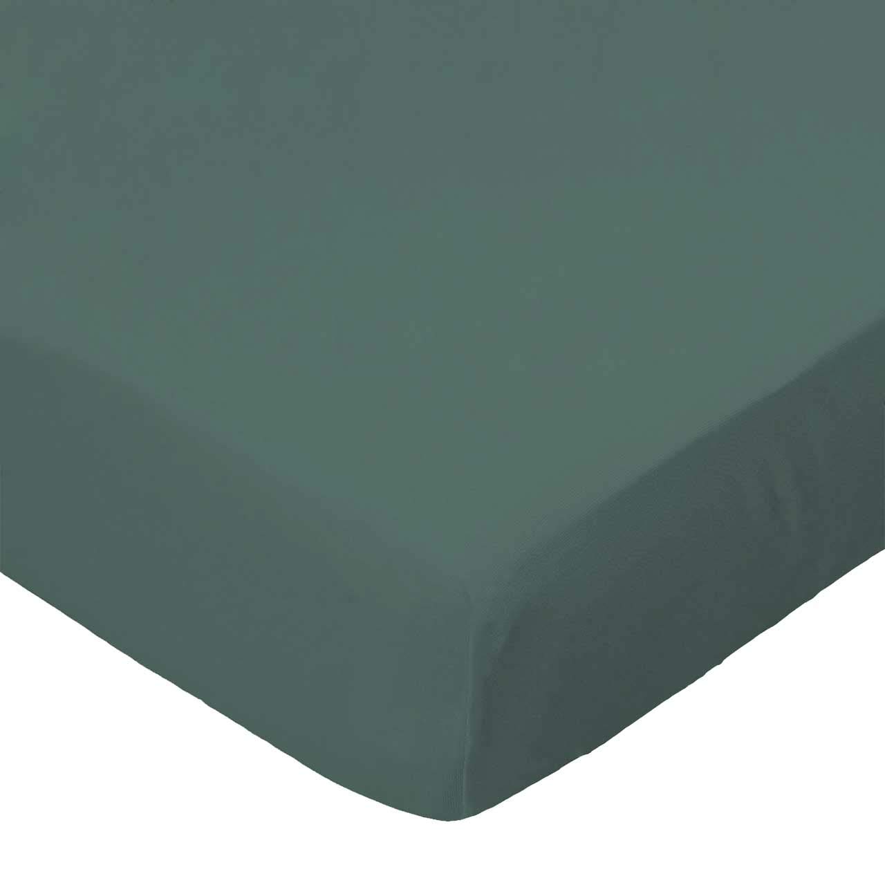 SheetWorld Fitted 100% Cotton Percale Portable Mini Crib Sheet 24 x 38, Hunter Green Woven, Made in USA