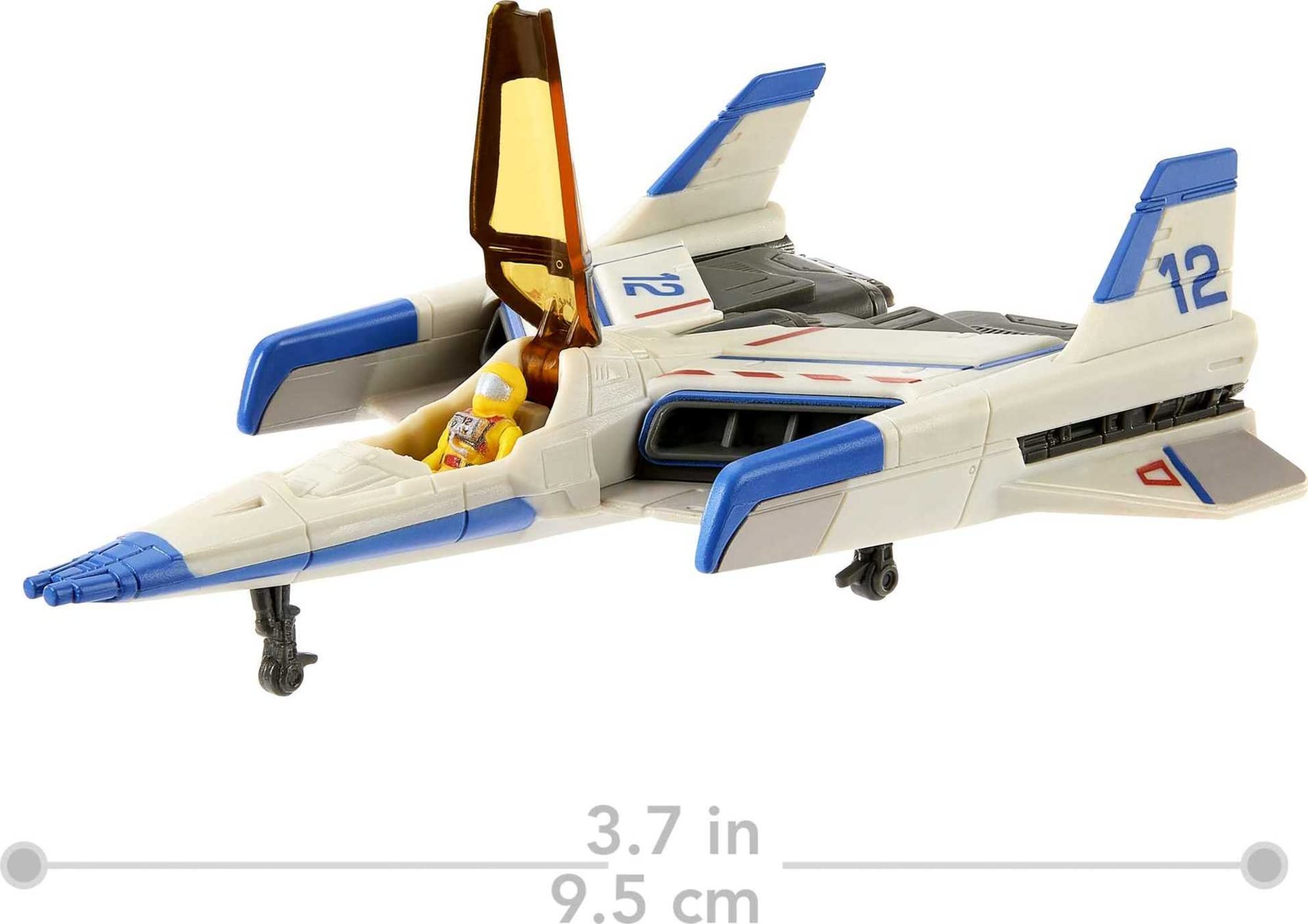 Mattel Disney and Pixar Lightyear Hyperspeed Series, Buzz Lightyear Mini Action Figure & XL-12 Spaceship, 6.2-inch Spaceship