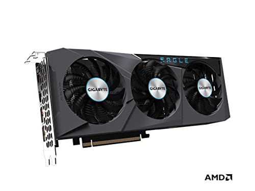 Gigabyte Radeon RX 6600 Eagle 8G Graphics Card, WINDFORCE 3X Cooling System, 8GB 128-bit GDDR6, GV-R66EAGLE-8GD Video Card