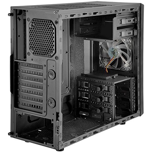 SilverStone Technology PS11 ATX, Micro-ATX Mid Tower Computer Case with Side Window Panel, SST-PS11B-W