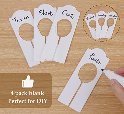 Lemonfilter 12 Pack Baby Wardrobe Dividers Plastic Nursery Closet Dividers Clothing Rack Dividers for Organize Baby's Clothes (White)