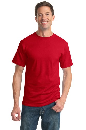 JERZEES Adult Dri-Power Heavyweight Blend T-Shirt , Medium, True Red