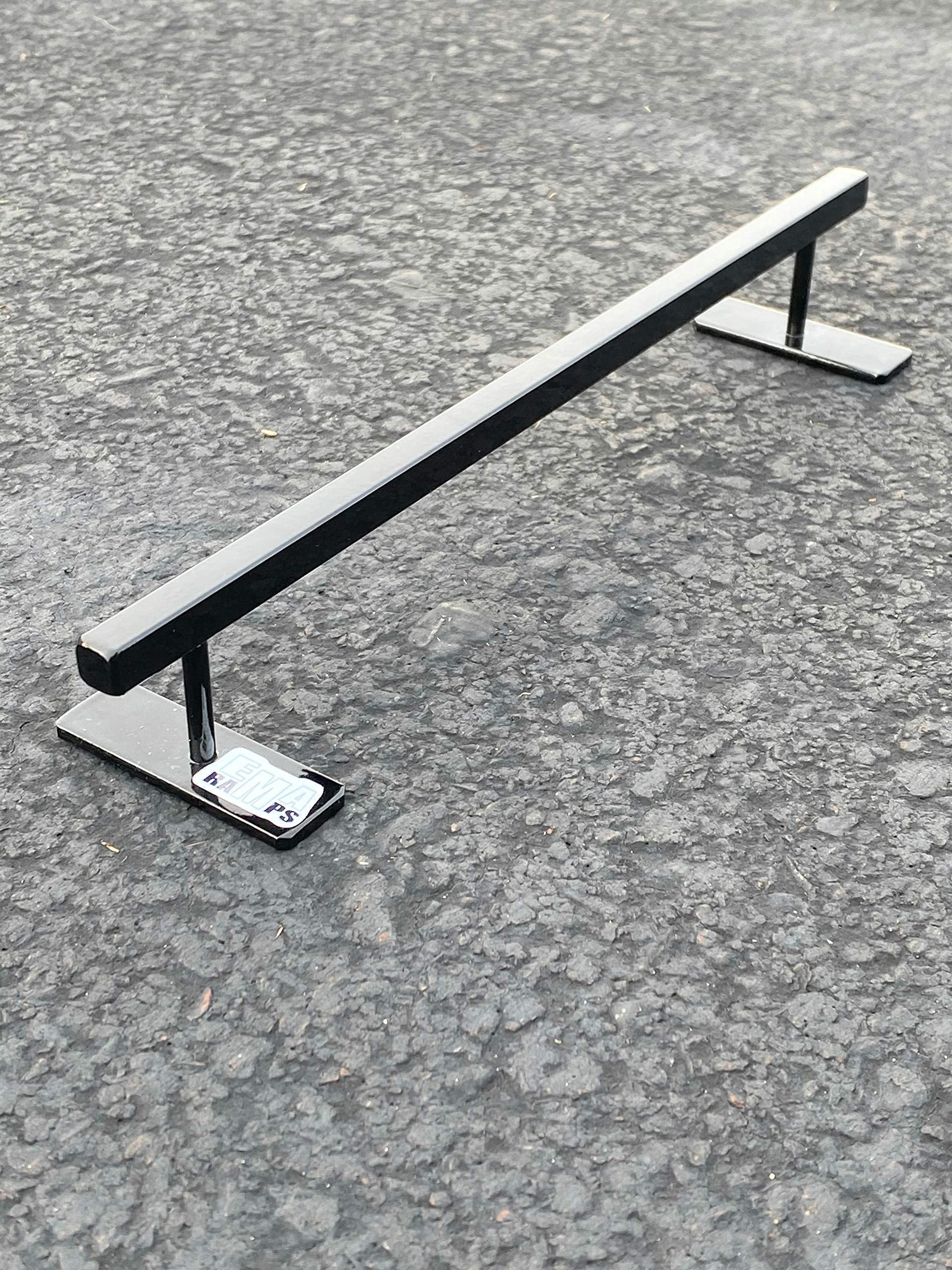 EMA Ramps Professional Fingerboard Flat Rail 100% Solid Steel Making it The Most Realistic Fingerboard Obstacles on The Market to be Used with Fingerboard Decks Fingerboard Ramps Fingerboard Parks